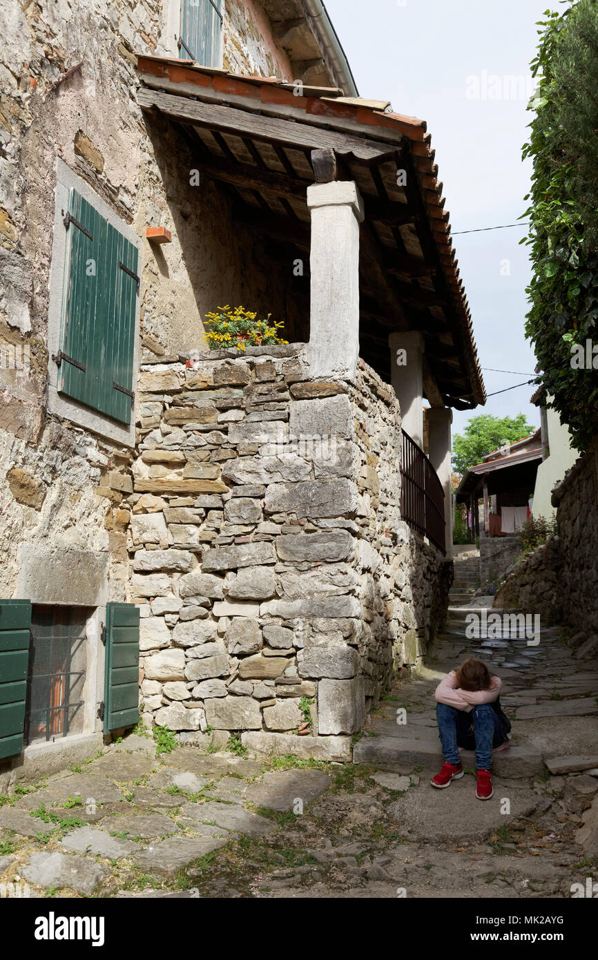 Hum, the smallest town in the world, Istra, Croatia Stock Photo - Alamy