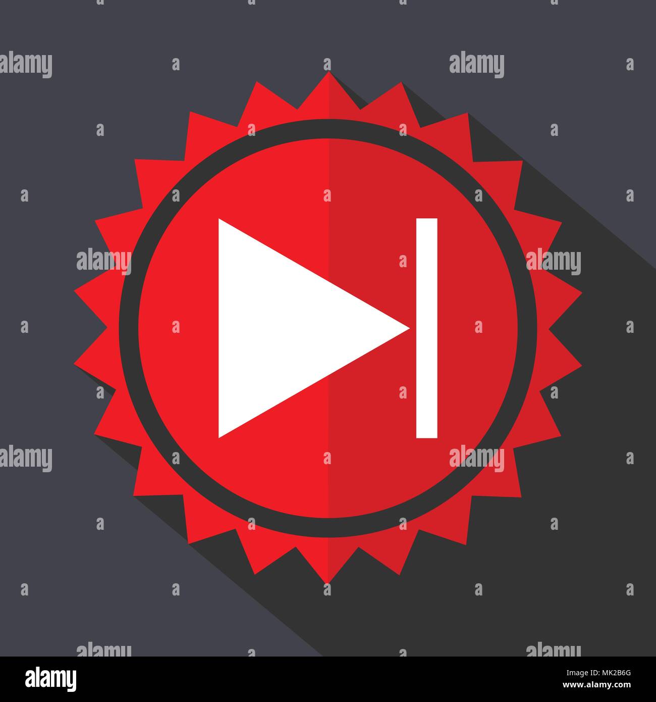 Next red sticker flat design vector icon Stock Vector Image & Art - Alamy