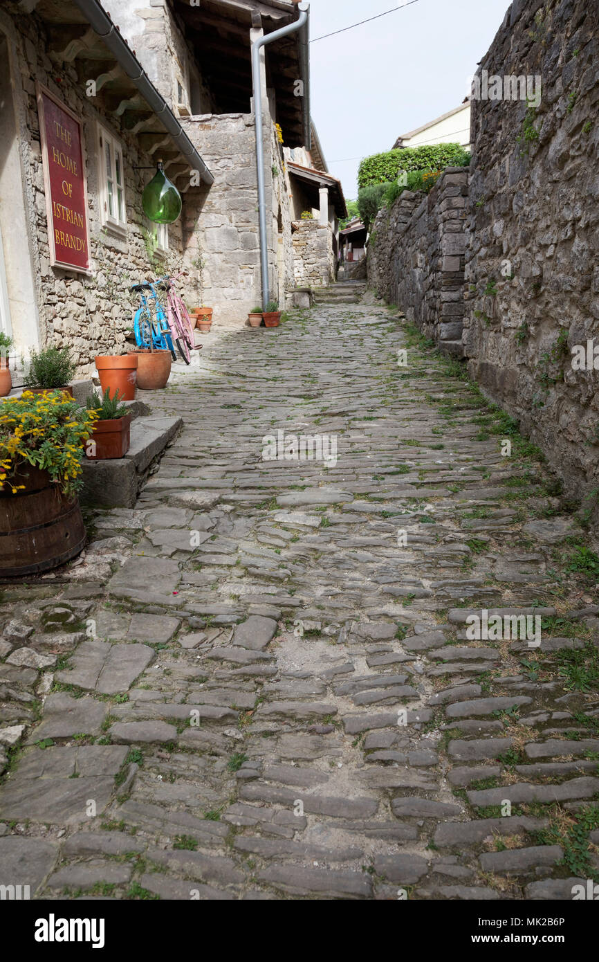 Hum, the smallest town in the world, Istra, Croatia Stock Photo - Alamy