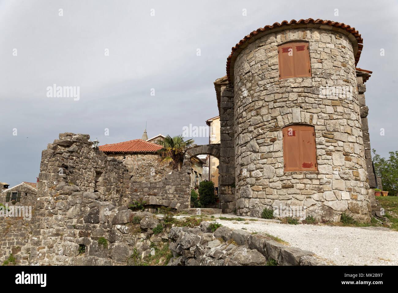 Hum, the smallest town in the world, Istra, Croatia Stock Photo - Alamy