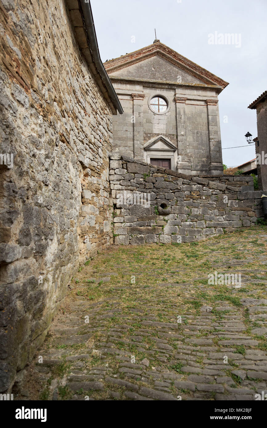 Hum, the smallest town in the world, Istra, Croatia Stock Photo - Alamy
