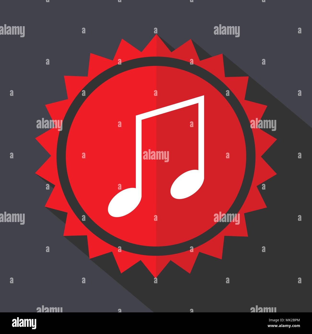Red sticker stereo Stock Vector Images - Alamy