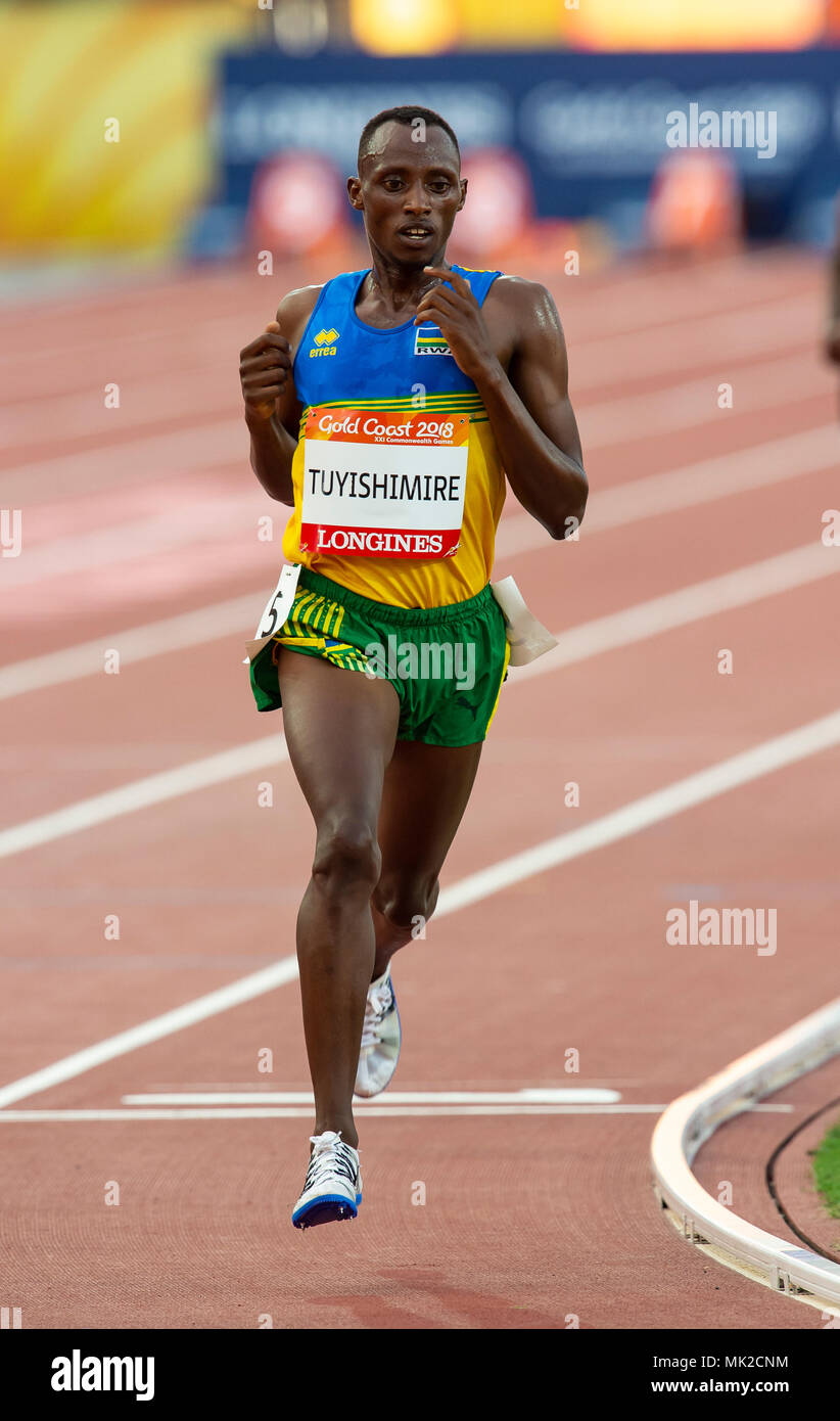 GOLD COAST, AUSTRALIA - APRIL 8: Christophe Tuyishimire competing in ...