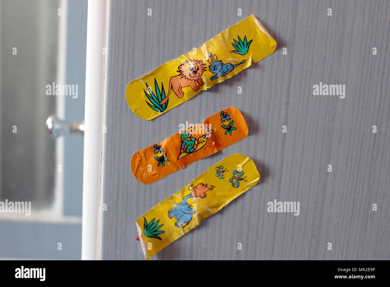 Children patch with animal pictures Stock Photo - Alamy