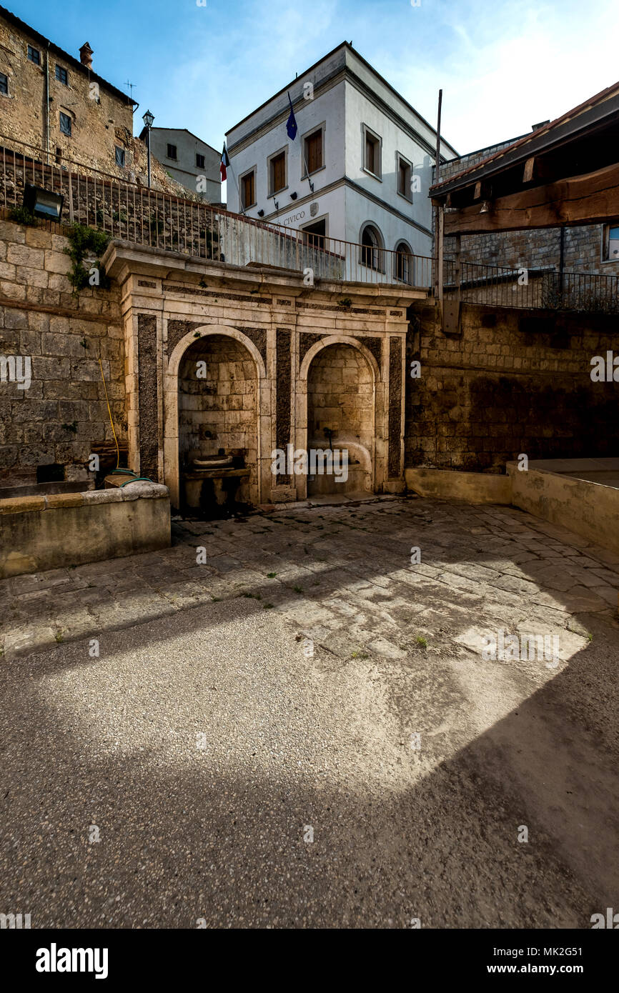 Bibbona, Leghorn, Italy - April 2018 the medieval village of Bibbona in ...