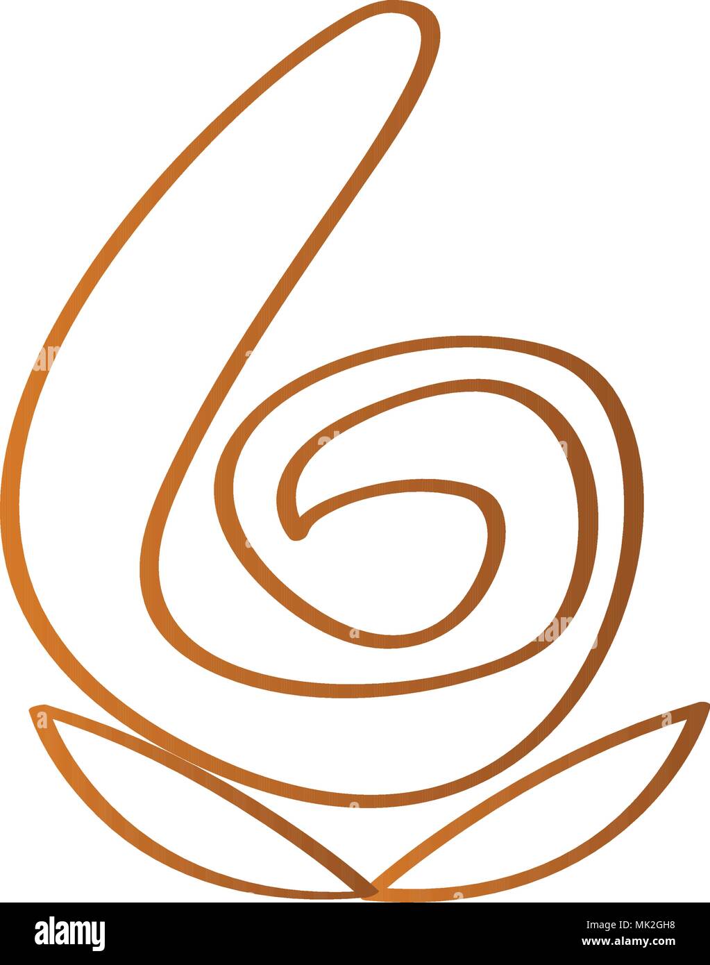 Abstract flower outline Stock Vector Image & Art - Alamy