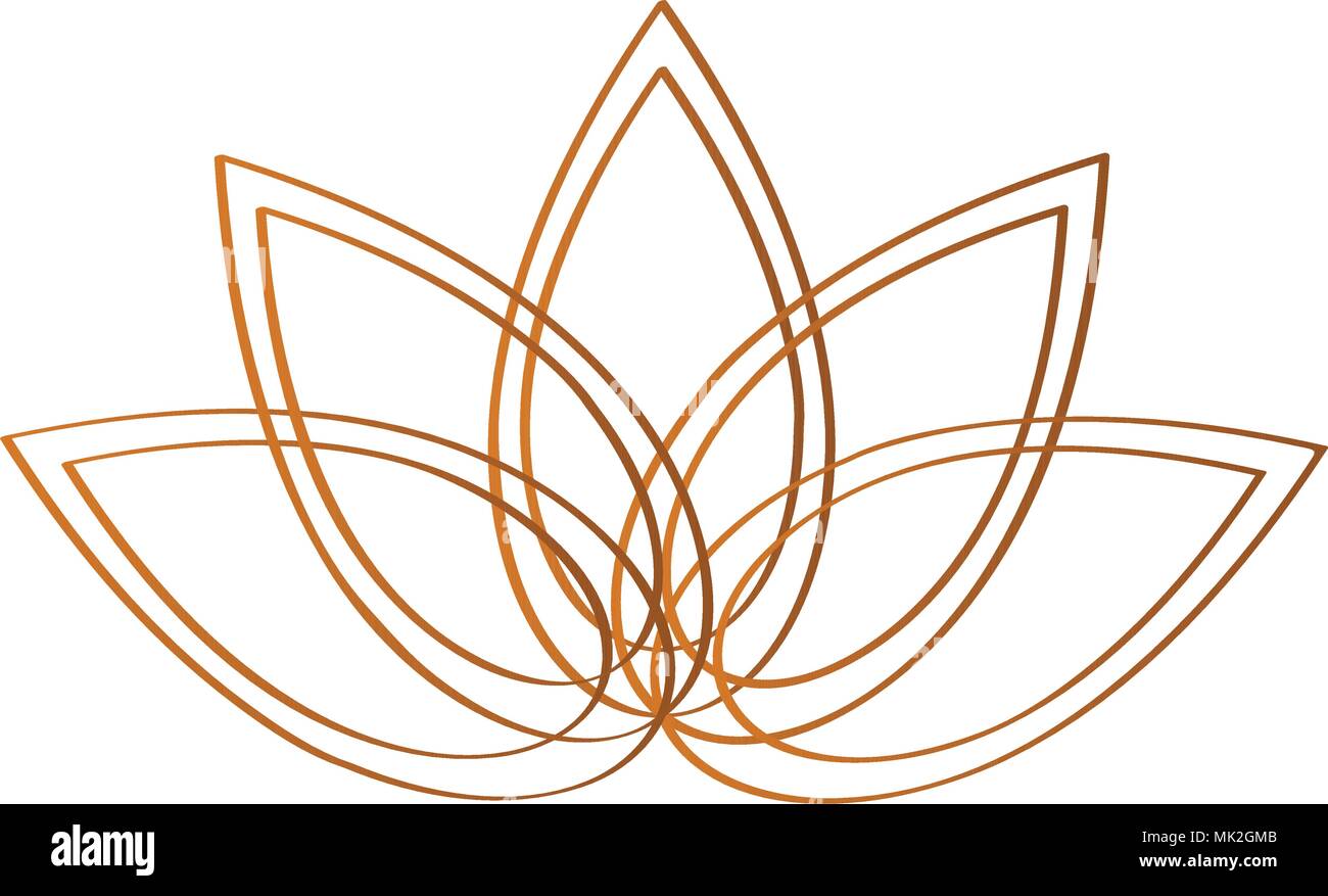 Leaf of a lotus flower Stock Vector Images - Alamy