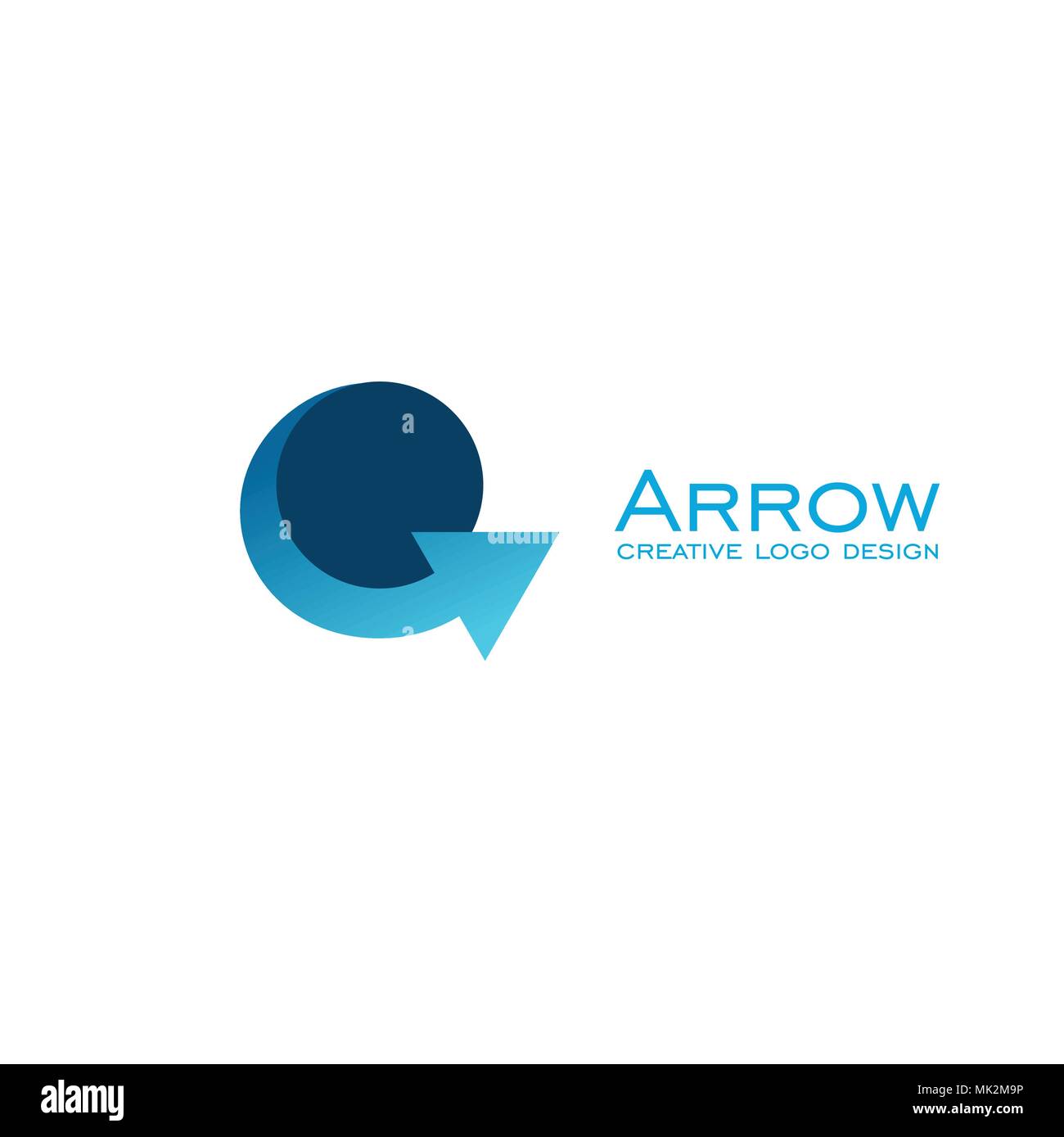 Circle Arrow logo. creative logo design. vector icons Stock Vector ...