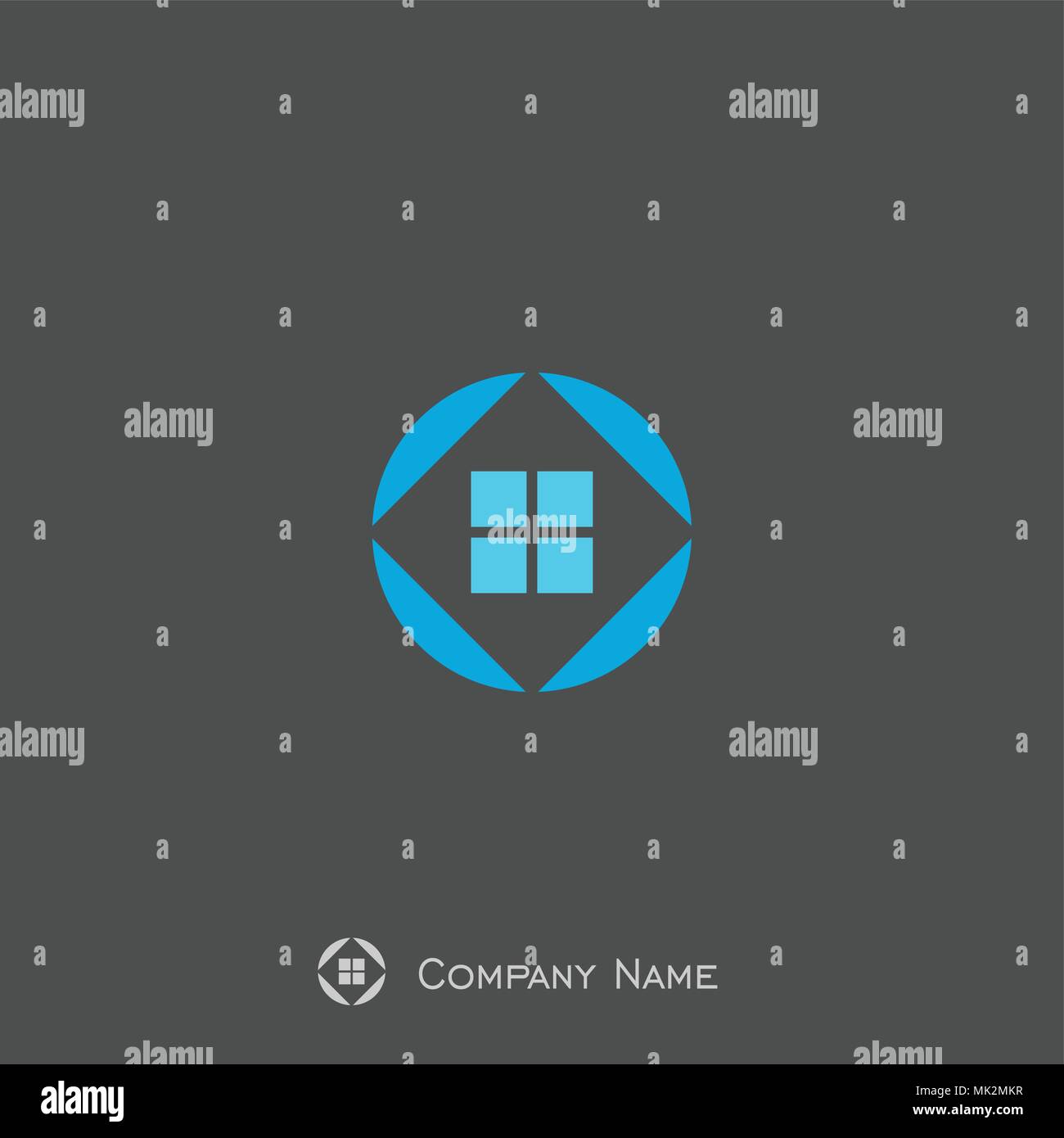 logo vector design, business logo, circle square vector icons Stock ...