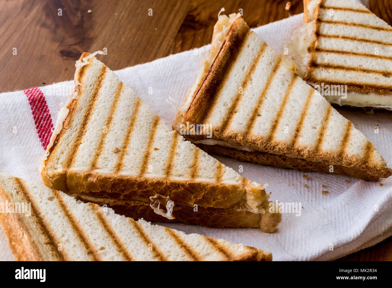 Turkish Sandwich Toast (Tost) with cheddar or melted cheese. turkish ...