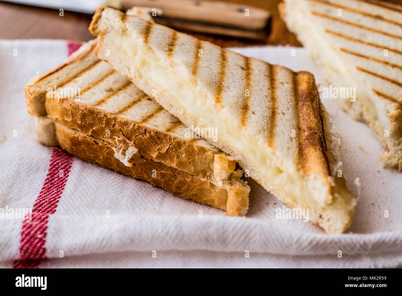 Turkish Sandwich Toast (Tost) with cheddar or melted cheese. turkish ...
