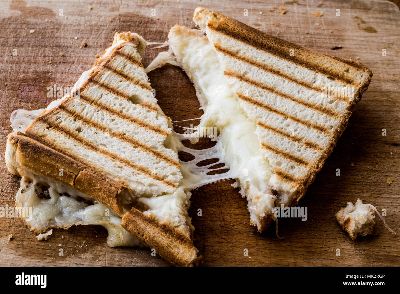 Turkish Sandwich Toast (Tost) with cheddar or melted cheese. turkish ...