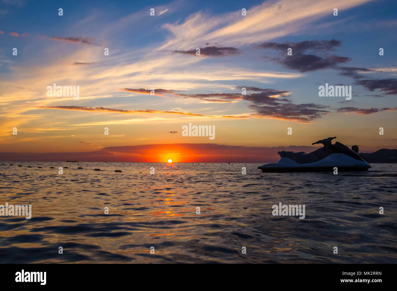 Jet skier sunset hi-res stock photography and images - Alamy