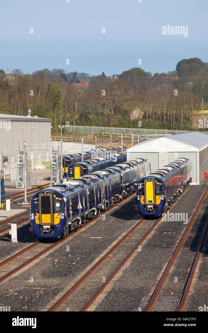 New class class 385 electric trains for Scotrail awaiting delivery at ...