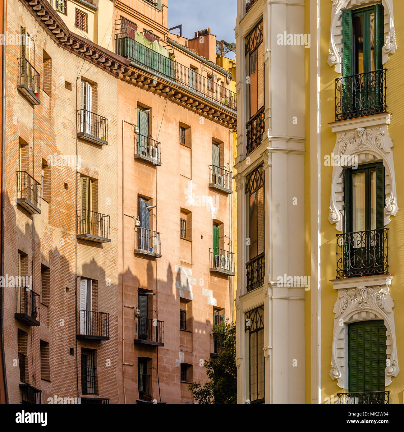 Urban landscape, architecture detail in Madrid, Spain Stock Photo - Alamy
