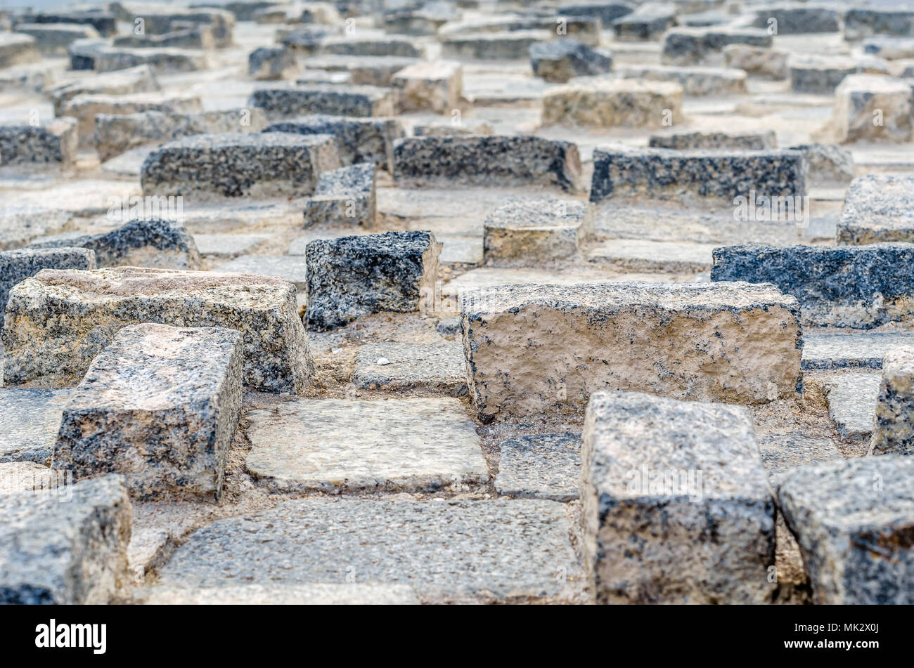 Stone pavement pattern detail, abstract textured background Stock Photo ...