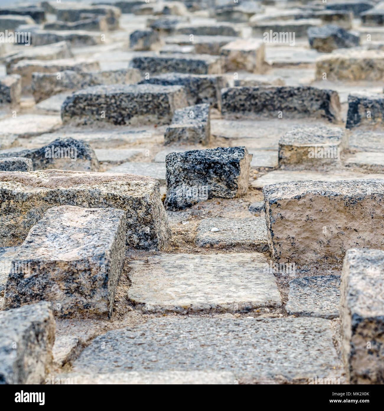 Stone pavement pattern detail, abstract textured background Stock Photo ...