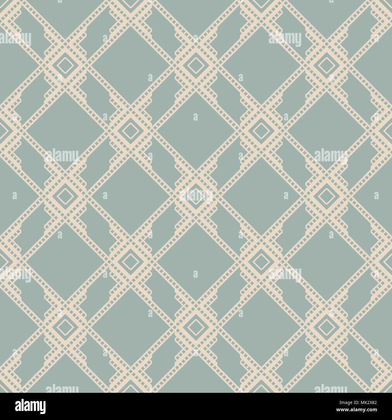 Antique seamless background Square Check Cross Frame Geometry Line, Ideal for wallpaper ...