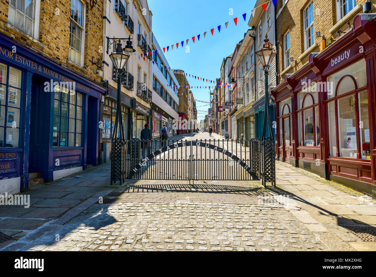 High street Gravesend, included in the heritage quarter Stock Photo - Alamy