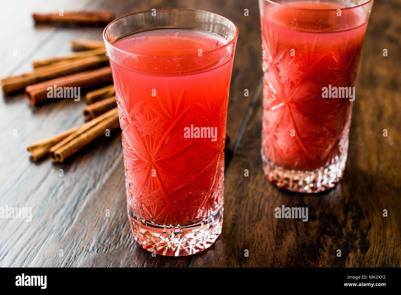 Kizilcik serbeti / Cranberry Sherbet with cinnamon sticks. Ramadan ...