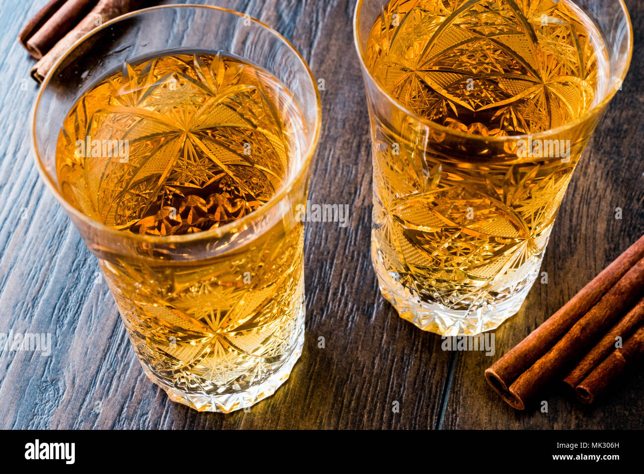 Safran or Koruk serbeti / Saffron Sherbet with cinnamon sticks. Ramadan ...