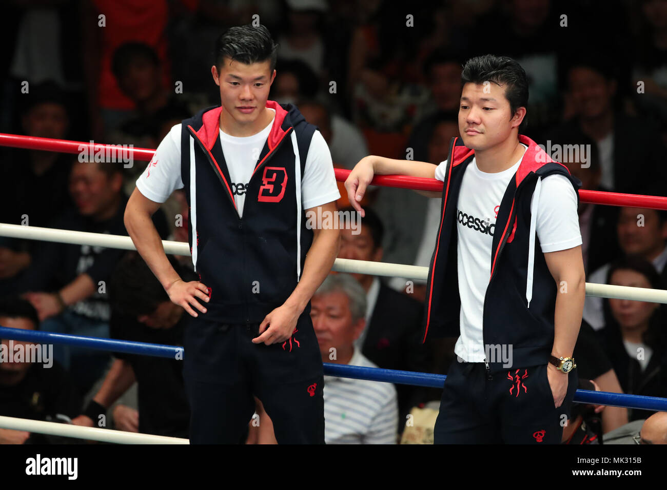 Tokyo, Japan. 5th May, 2018. (L to R) ? Tomoki Kameda, ? Daiki Kameda ...