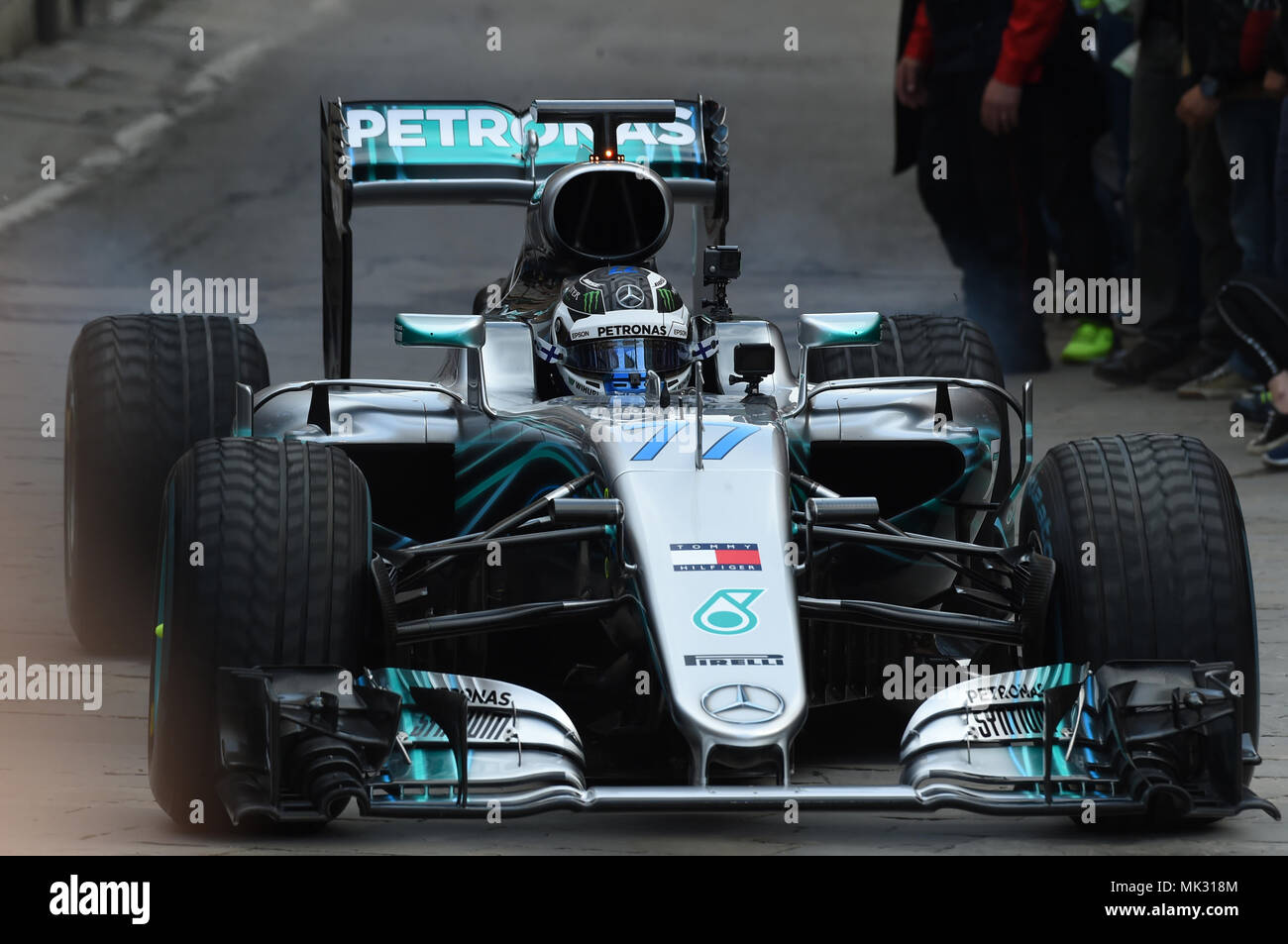 Valtteri Bottas driver of the Mercedes AMG GP of Formula1 awarded at ...