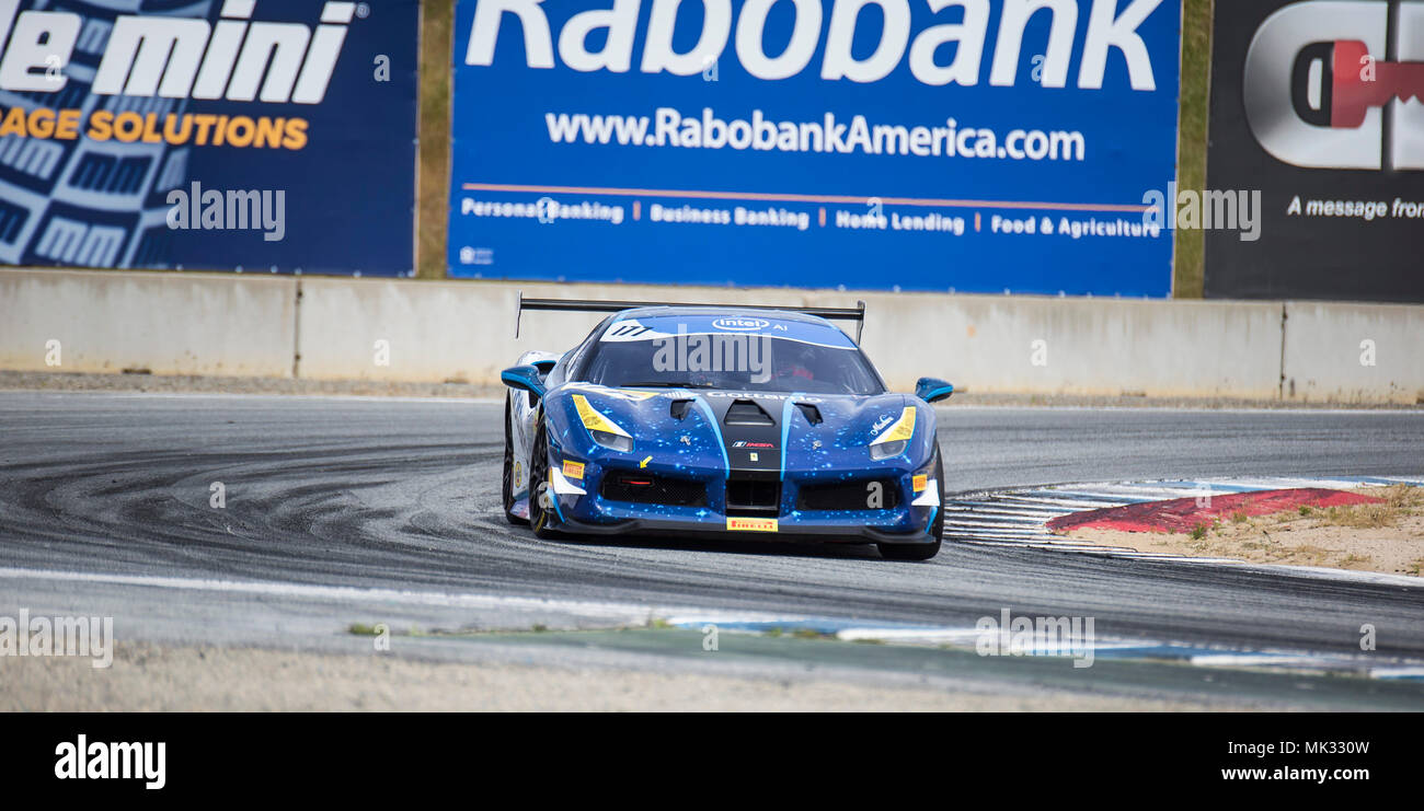 Monterey, CA, USA. 5th May, 2018. A. # 177 Aldo Gottardo into turn 11 ...