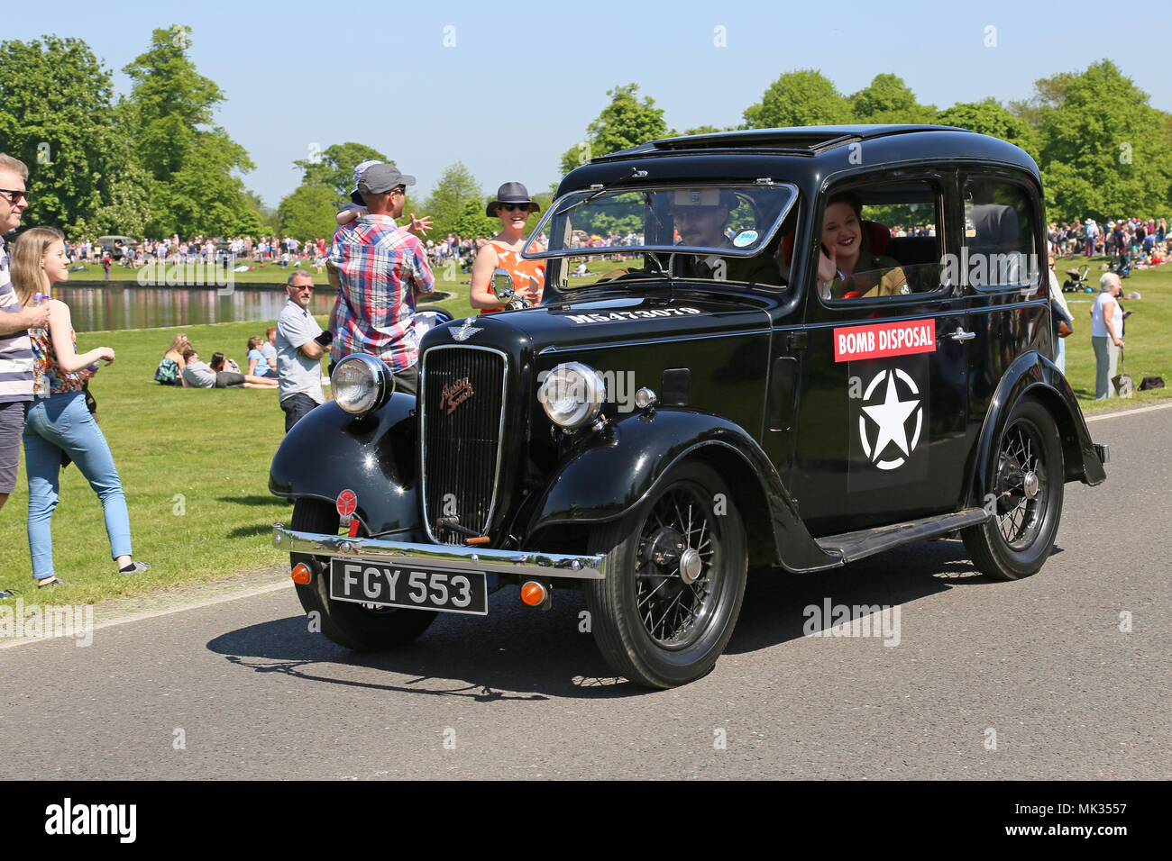 Austin Seven Ruby Mk2 (1938). Chestnut Sunday, 6th May 2018. Bushy Park, Hampton Court, London ...