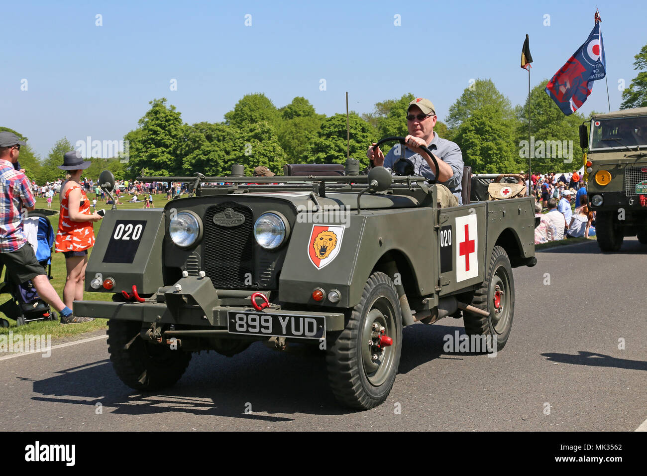 Minerva-built Land Rover (1952). Chestnut Sunday, 6th May 2018. Bushy ...