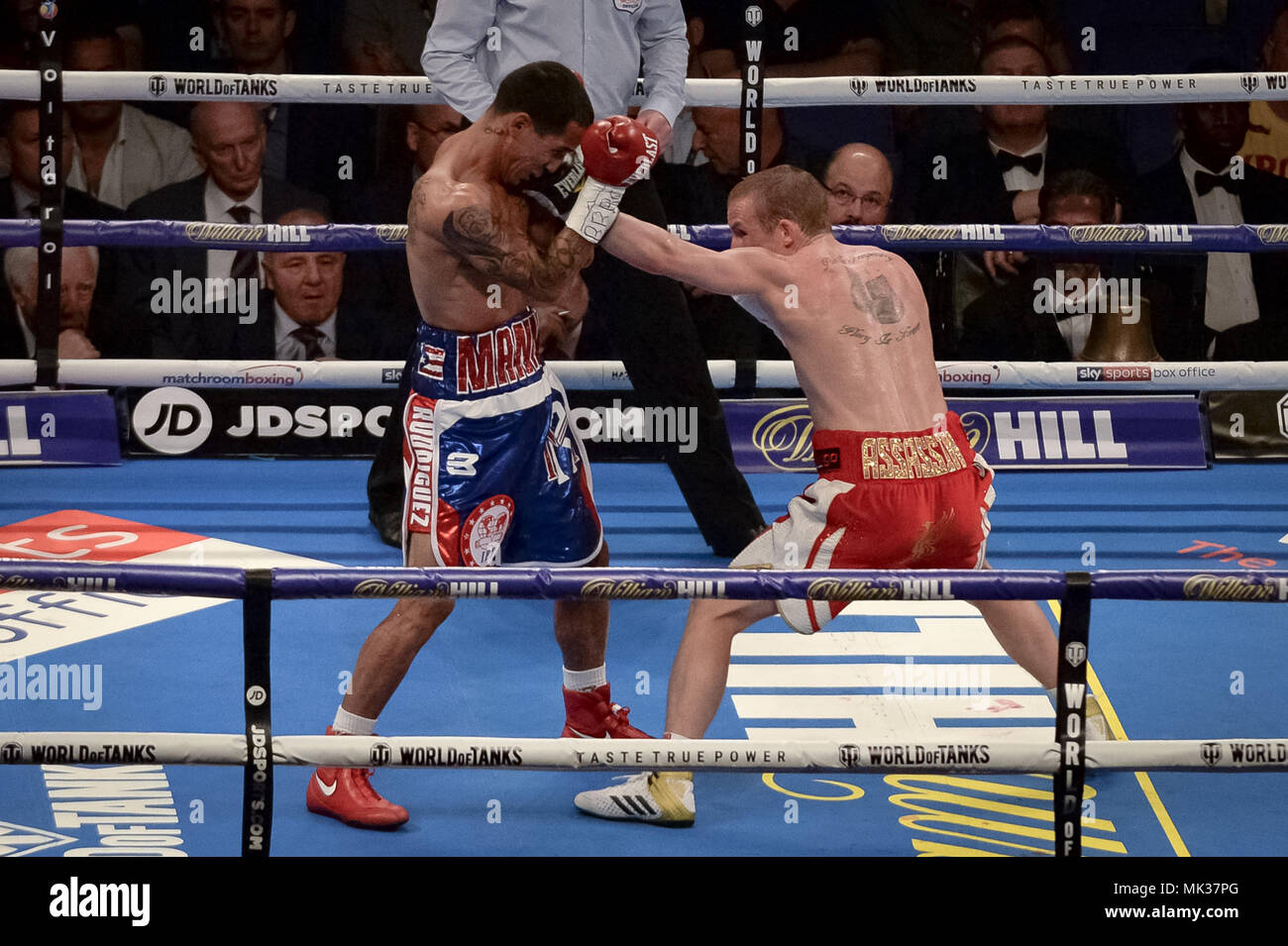 London, UK. 5th May, 2018. Paul Butler vs Emmanuel Rodriguez boxing ...