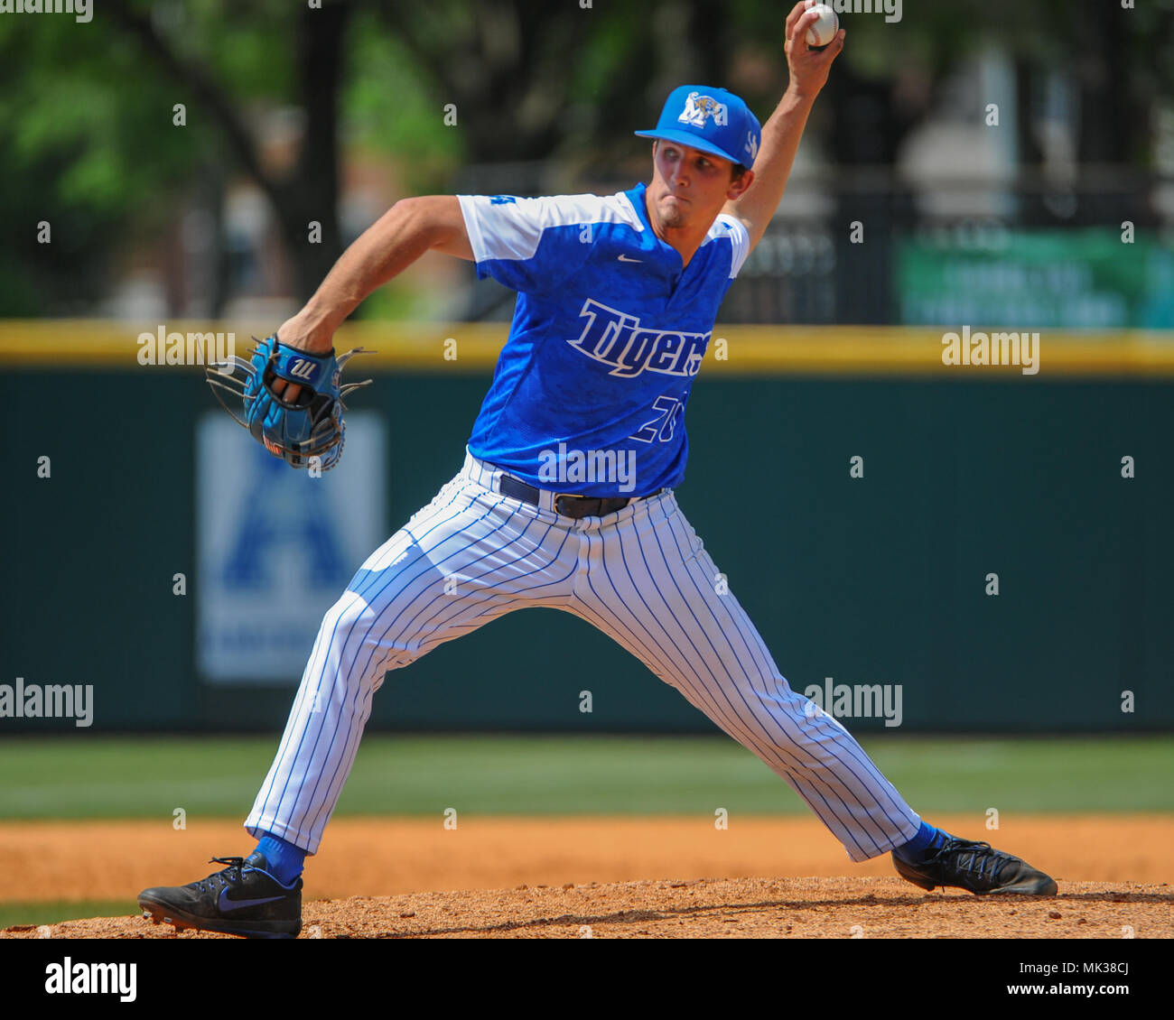 FedEx Park. 06th May, 2018. TN, USA; Memphis Tigers LHP, Hunter Smith ...