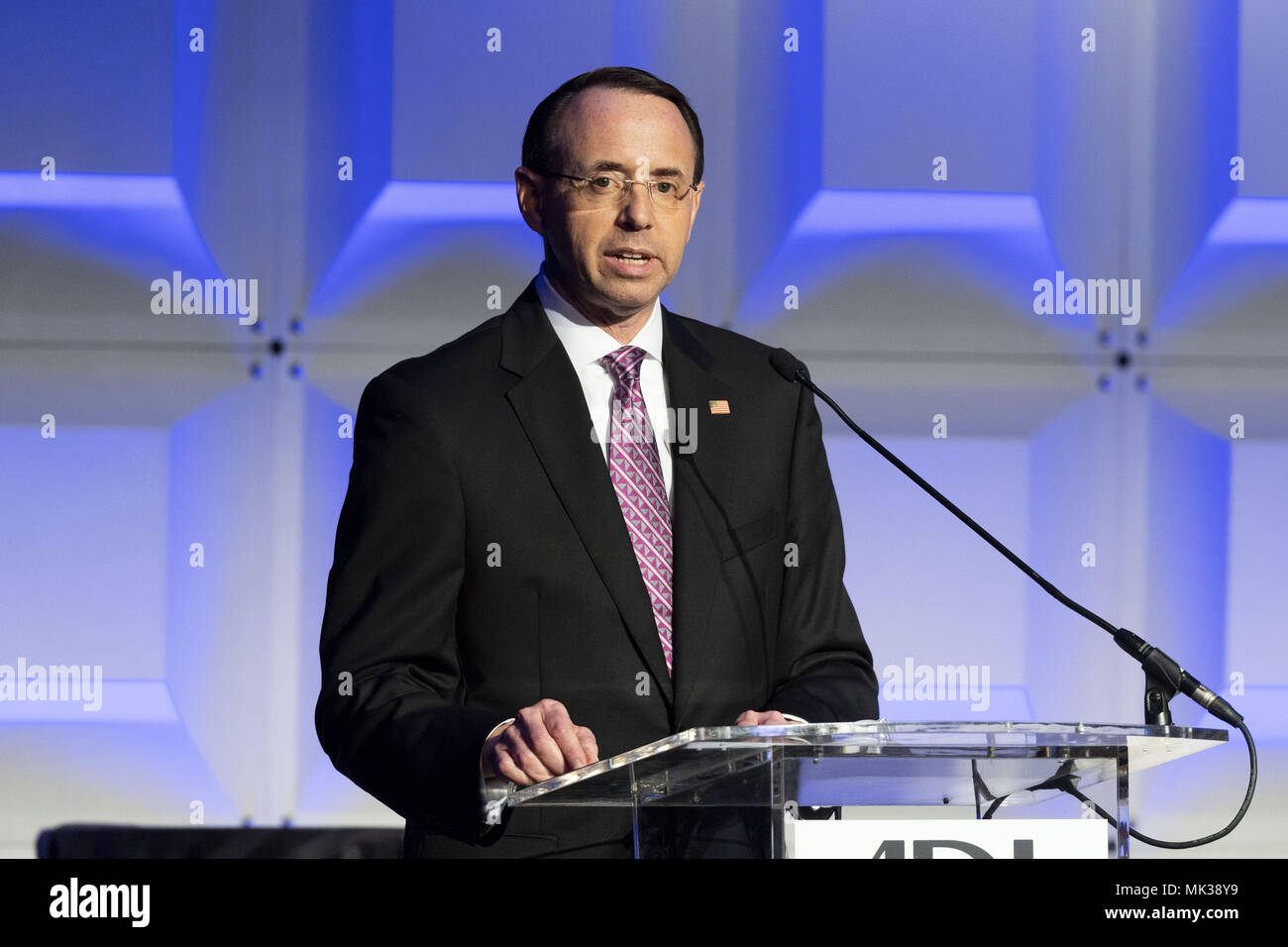 Washington, DC, USA. 6th May, 2018. ROD ROSENSTEIN, Deputy Attorney ...