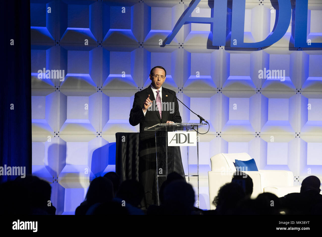 Washington, DC, USA. 6th May, 2018. ROD ROSENSTEIN, Deputy Attorney ...