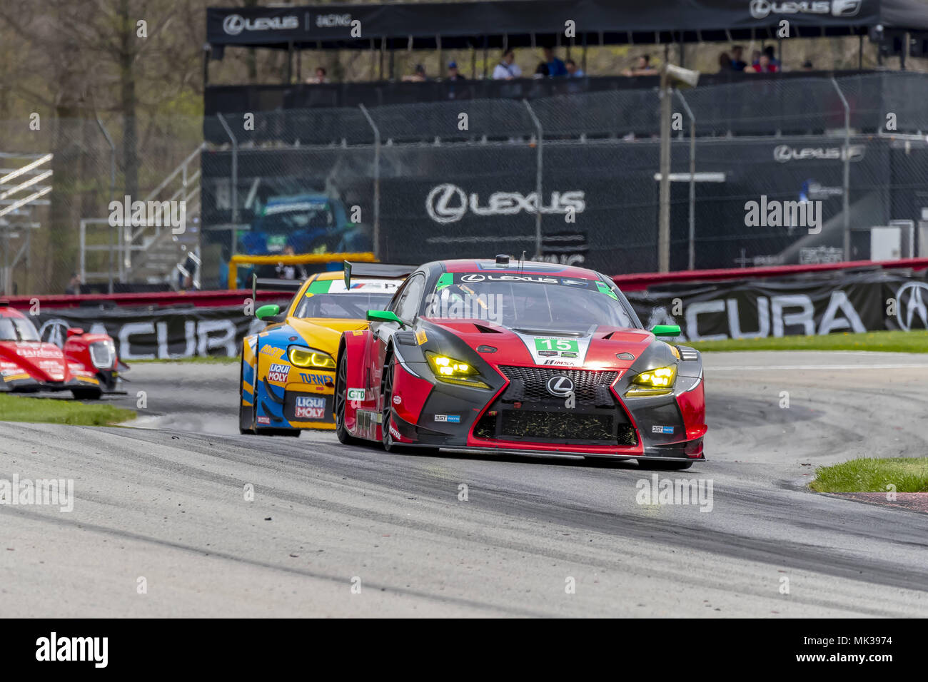 Lexington, Ohio, USA. 6th May, 2018. The 3GT Racing Lexus RCF GT3 car ...