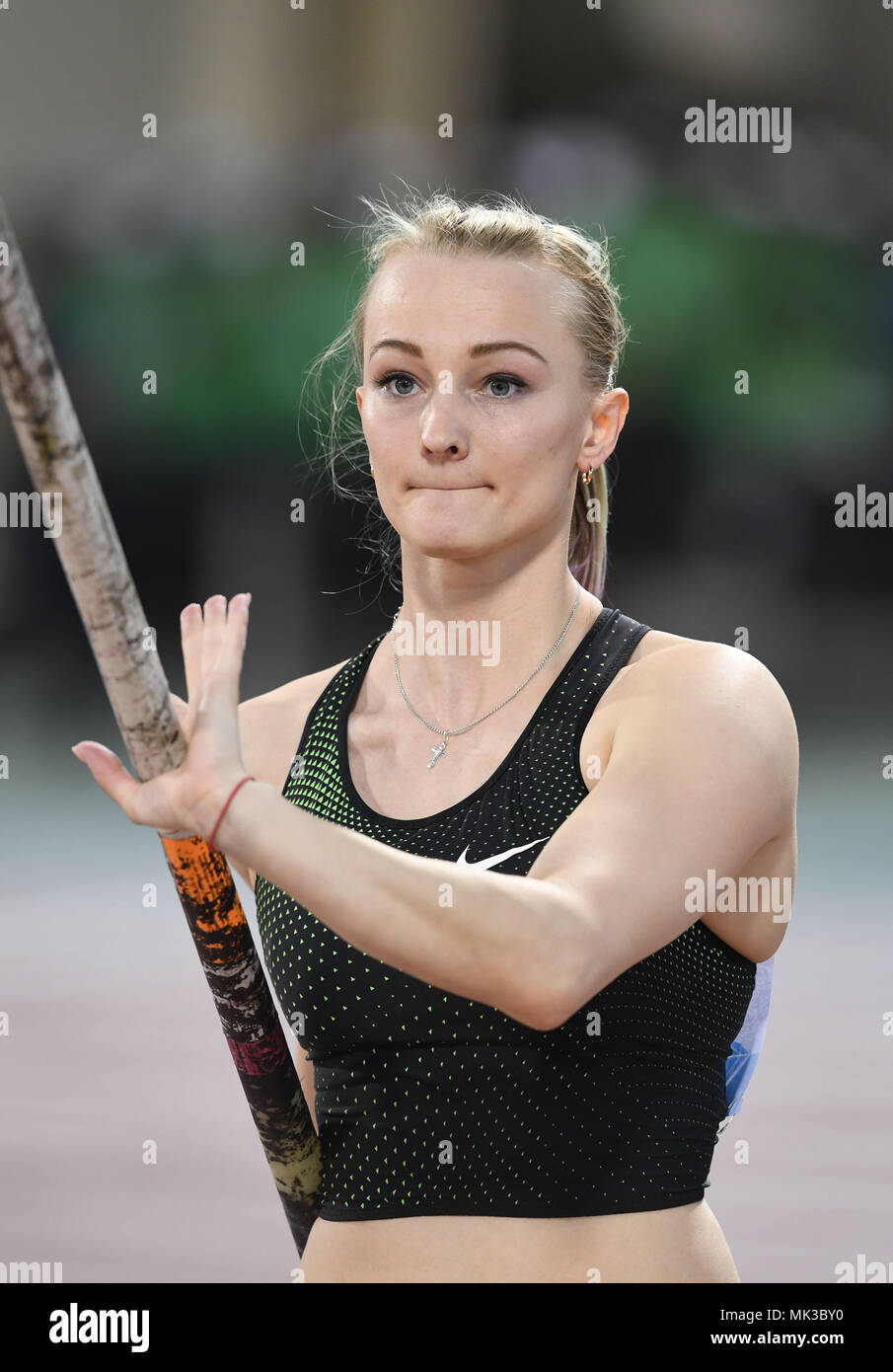 Olga Mullina (RUS) places eighth in the women's pole vault at 14-6 3/4 ...