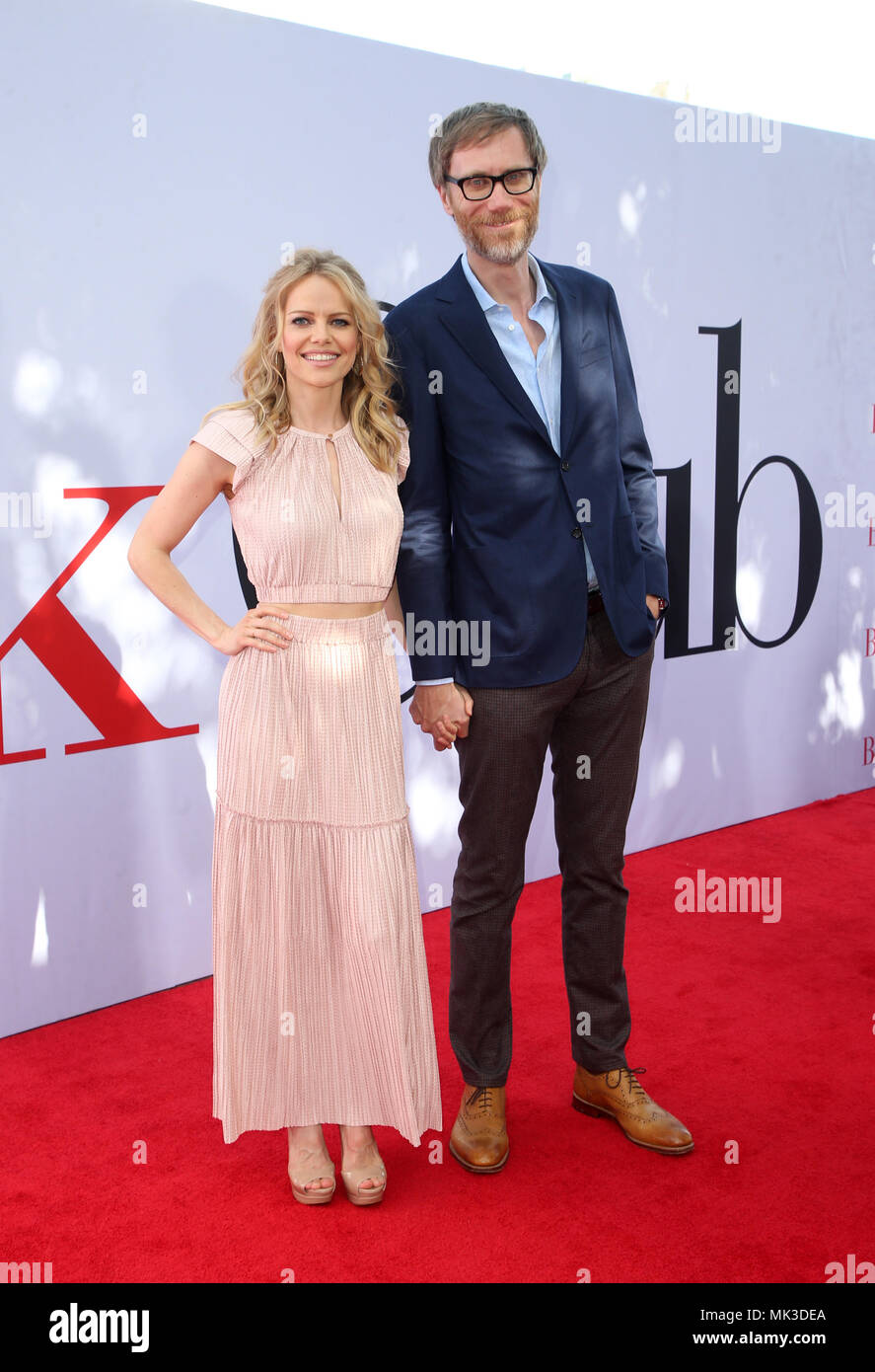 WESTWOOD, CA - MAY 6: Stephen Merchant, Mircea Monroe, at the premiere ...