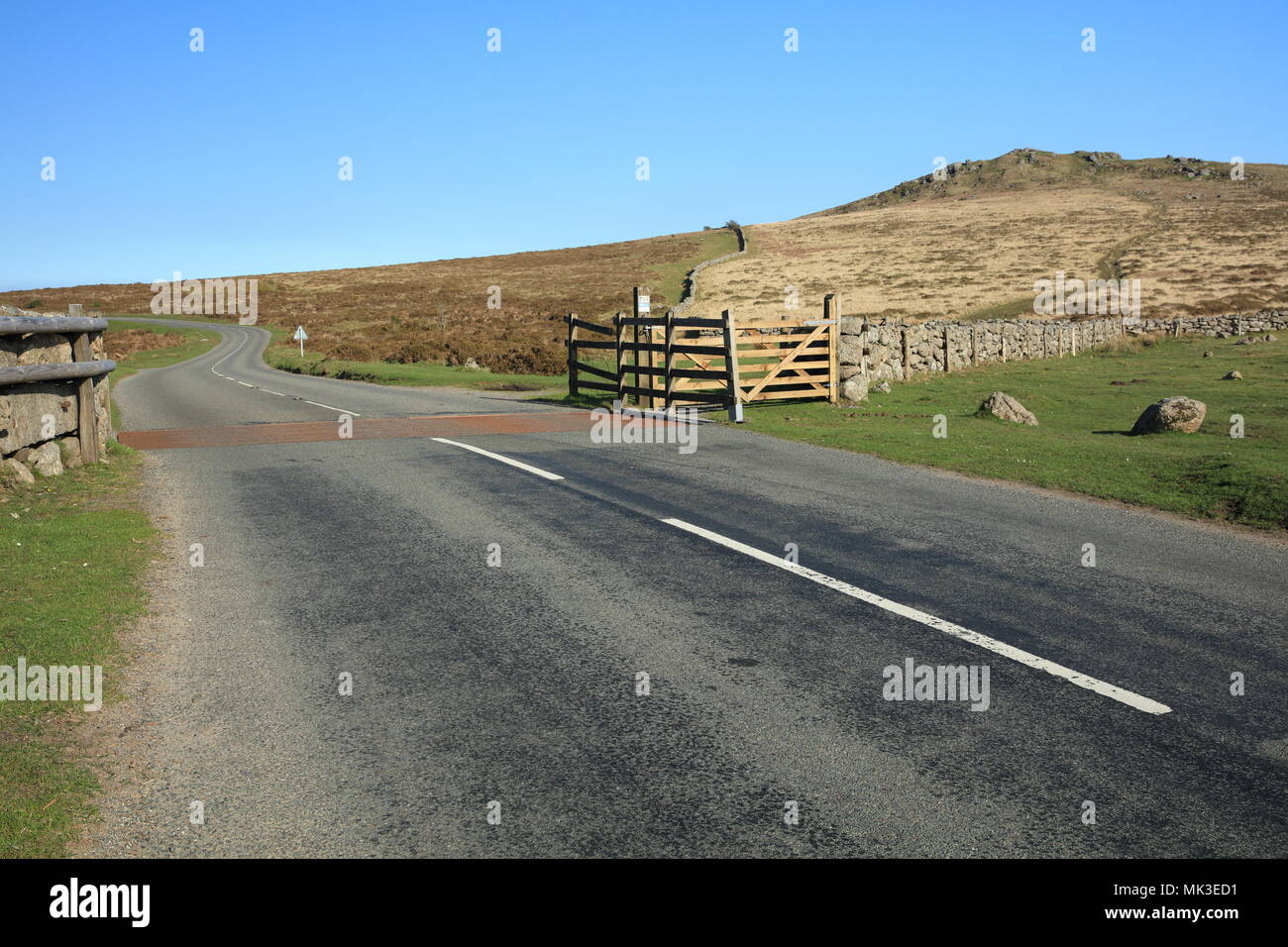 View towards Rippon tor, Dartmoor National park, Devon, England, UK ...