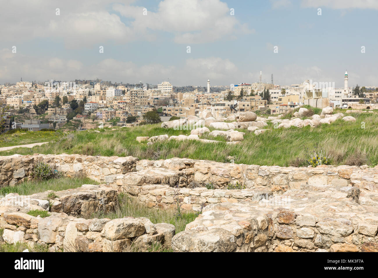 Amman Citadel complex (Jabal al-Qal'a), a national historic site at the ...