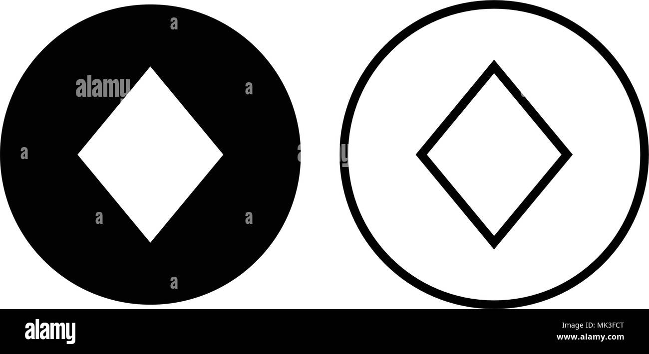 Rhombus vector icons, isolated on white background Stock Vector Image ...