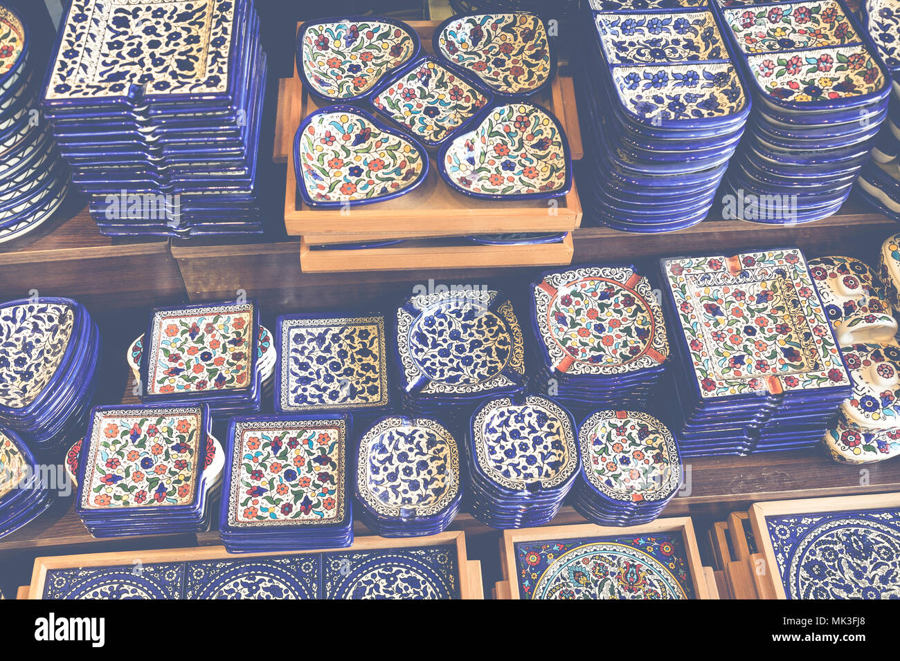 Traditional local souvenirs in Jordan, Middle East Stock Photo - Alamy