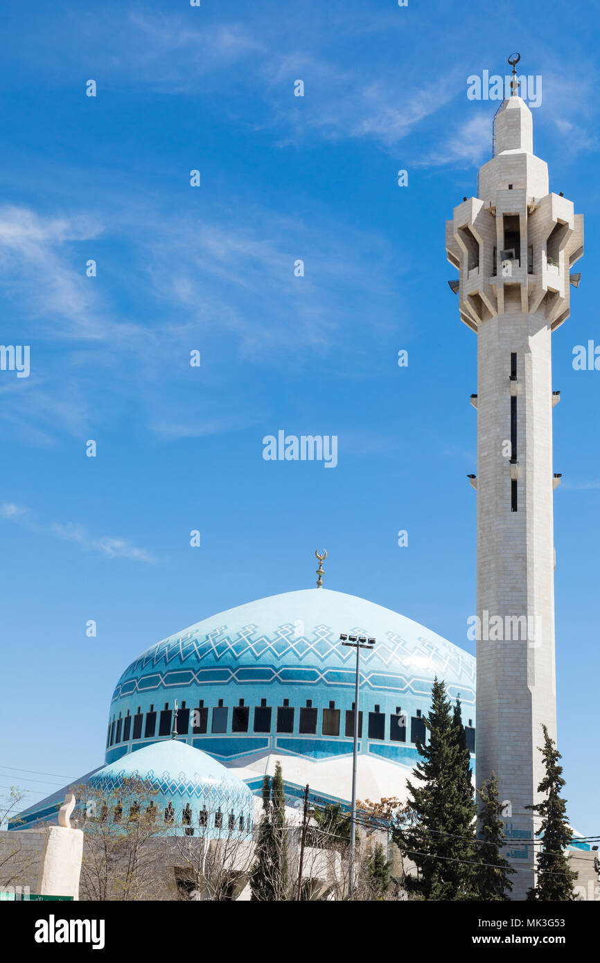 King Abdullah I Mosque in Amman, Jordan Stock Photo - Alamy