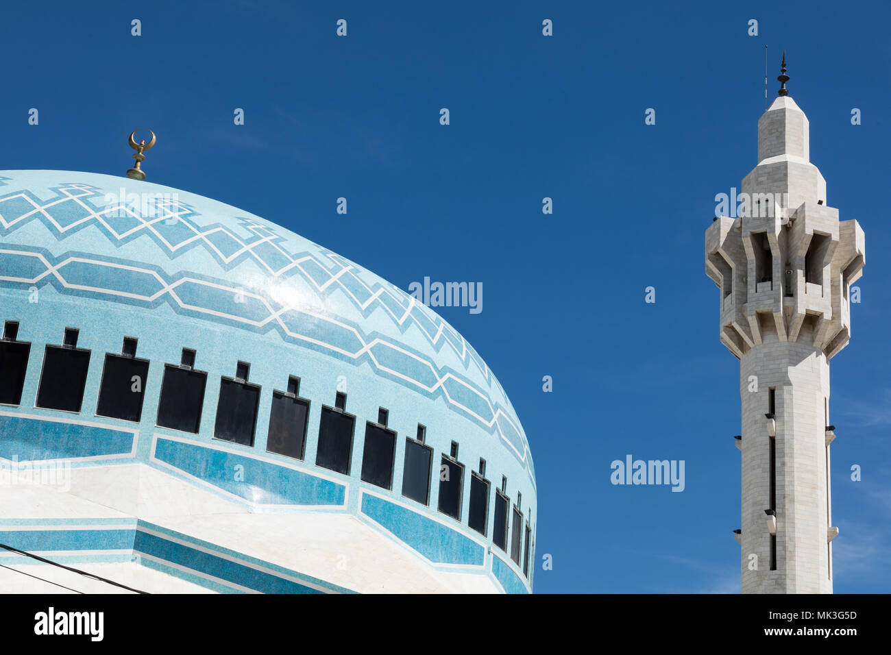 King Abdullah I Mosque in Amman, Jordan Stock Photo - Alamy