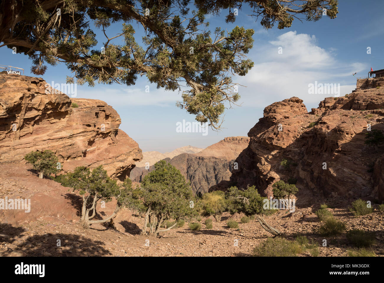 View over the canyon from the highest observation point in the ancient ...