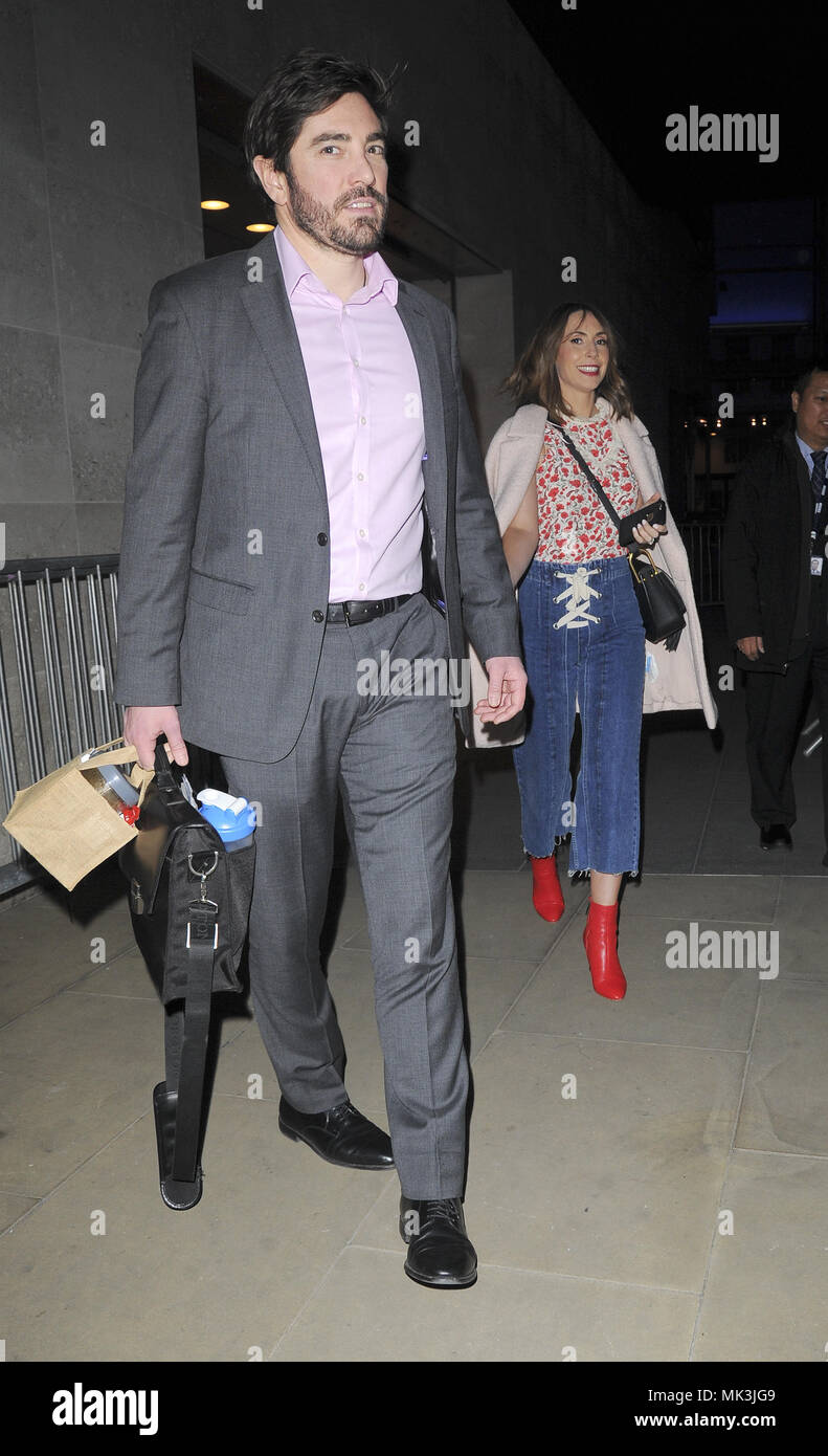 Alex Jones and husband Charlie Thomson leave 'One Show' studios ...