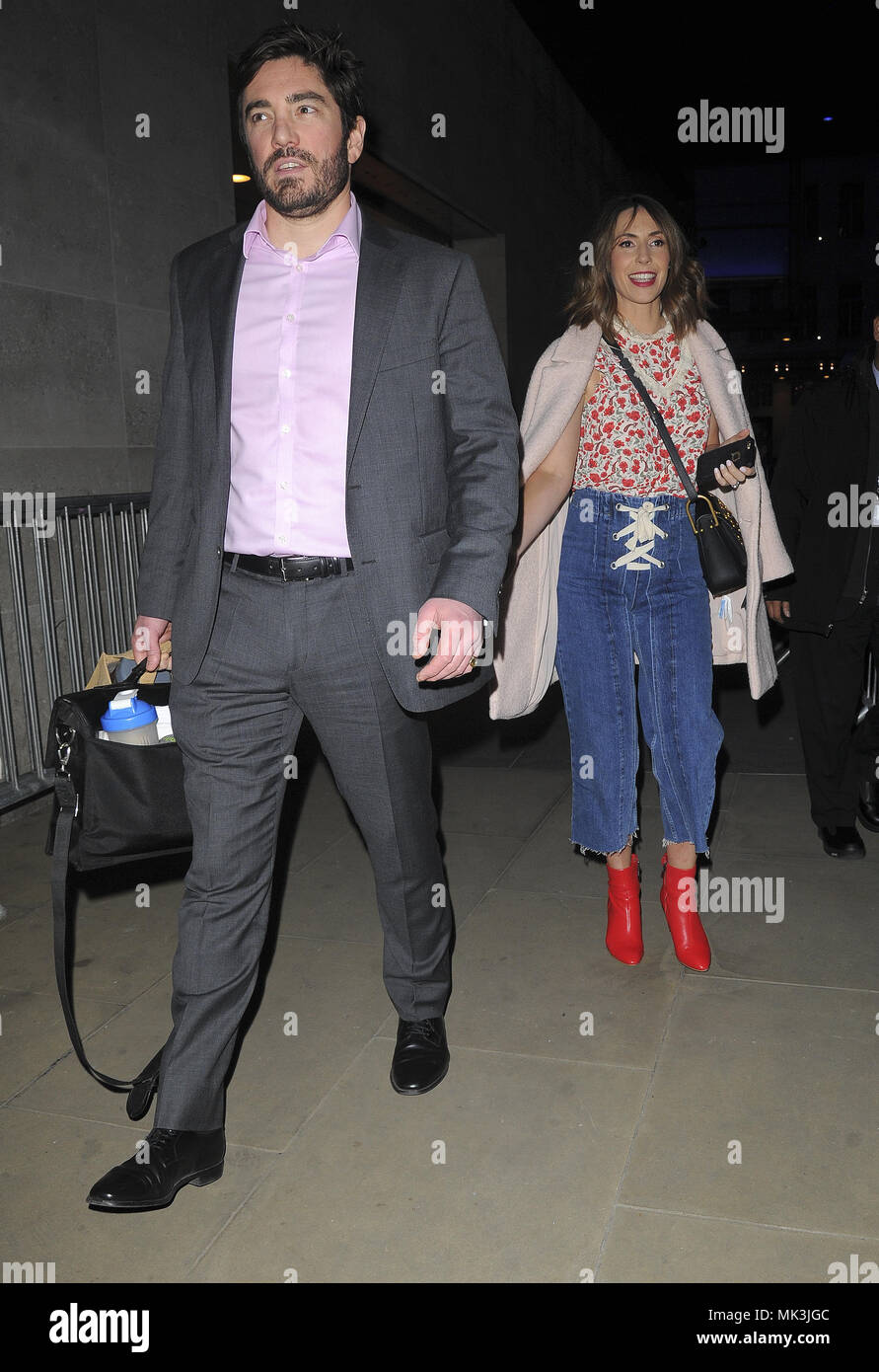 Alex Jones and husband Charlie Thomson leave 'One Show' studios ...