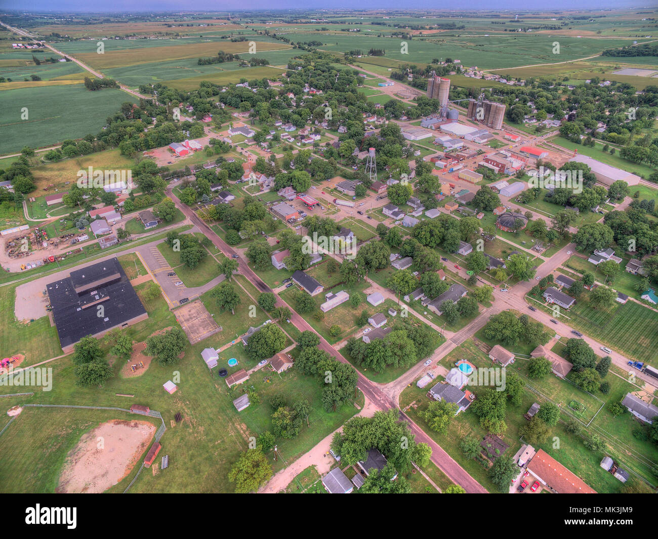 Small town from above hi-res stock photography and images - Alamy