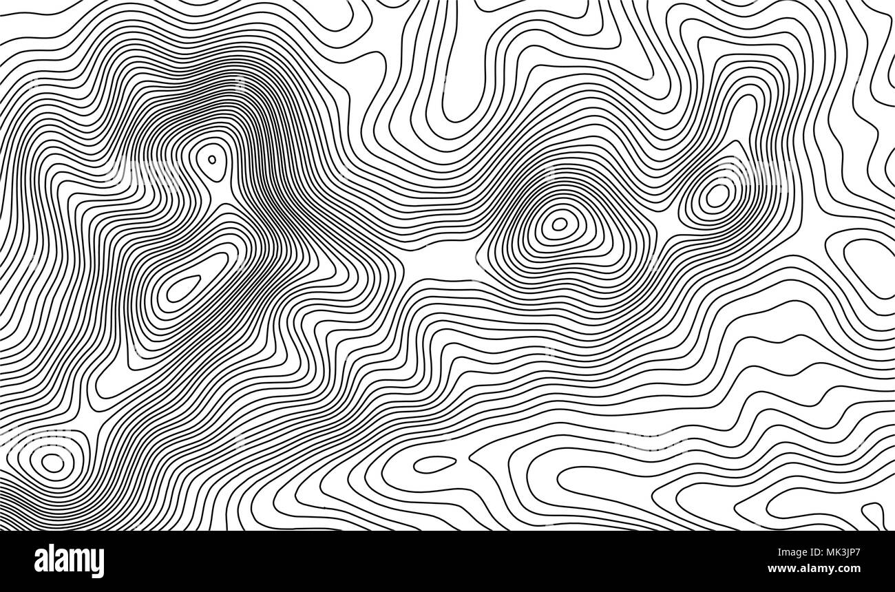 Topographic map contour background. Topo map with elevation. Contour ...
