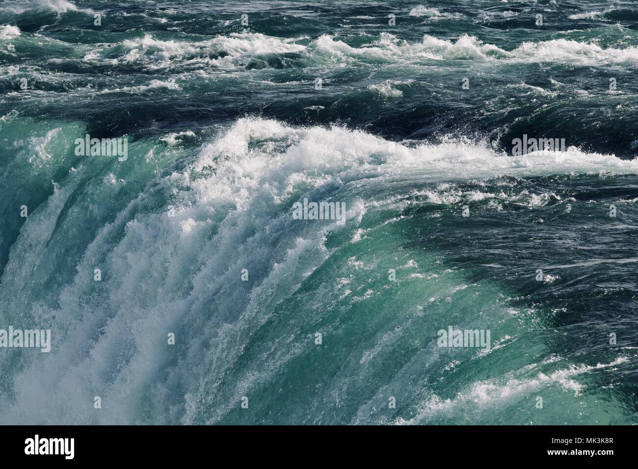 Image of a beautiful edge of a waterfall Stock Photo - Alamy