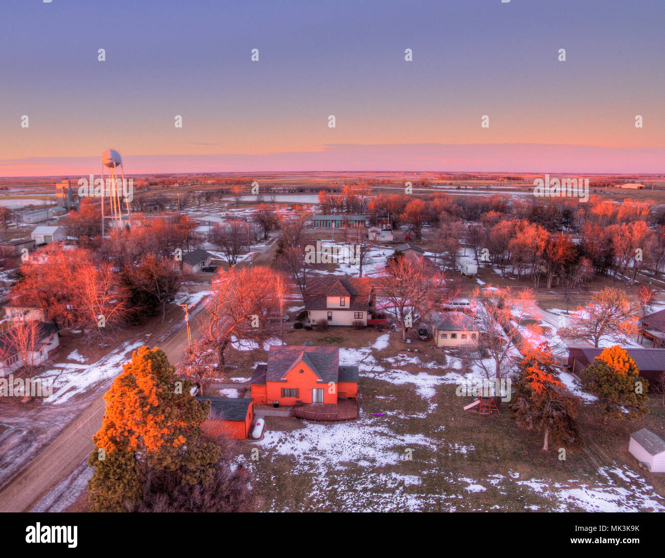 Letcher is a small Agriculture town in South Dakota Stock Photo - Alamy